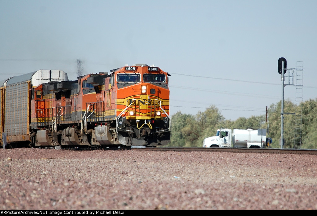 BNSF C44-9W #4608 Leads an eastbound